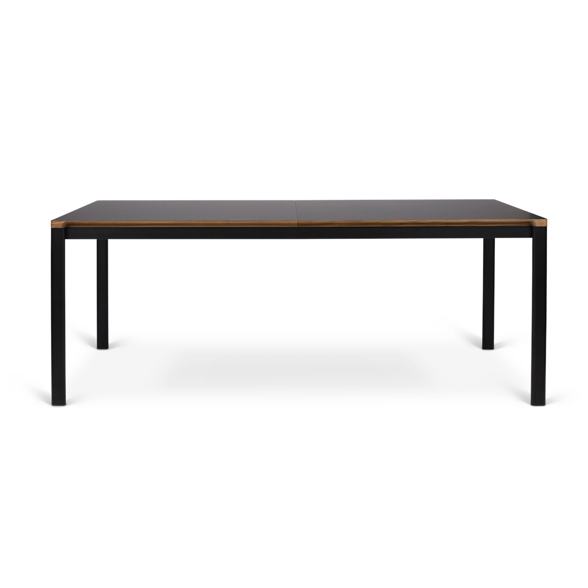 Meet Table - Black Laminate w/Oak Edges – M Collection Home + Design