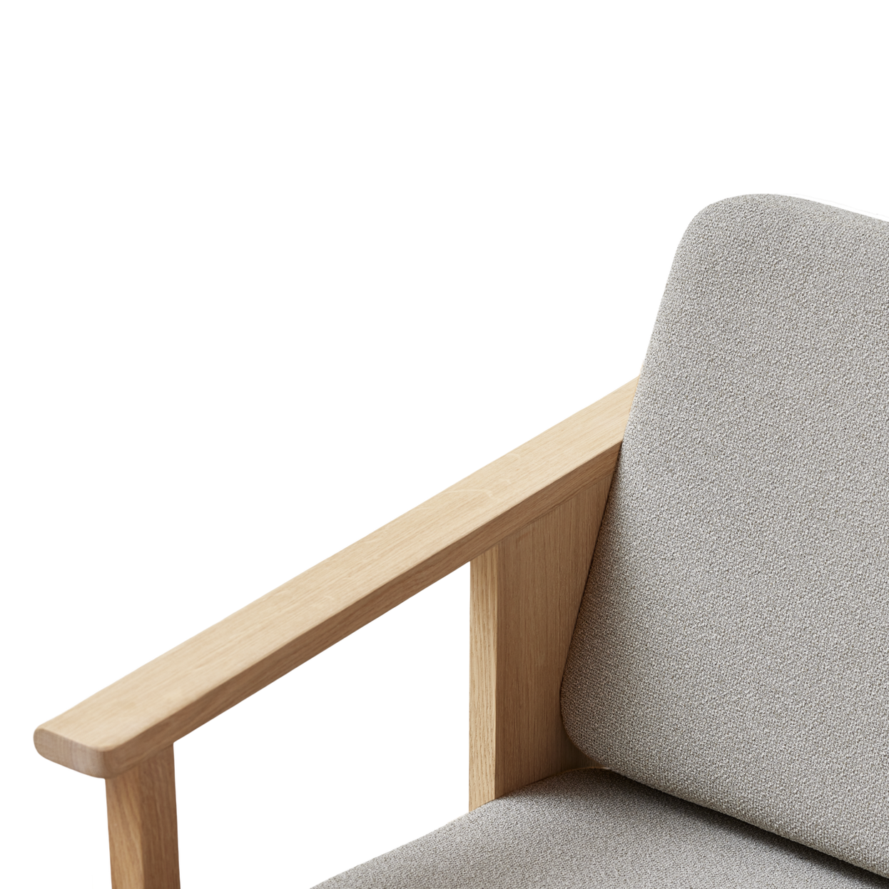 Block Lounge Chair, White Oak Grain – M Collection Home + Design
